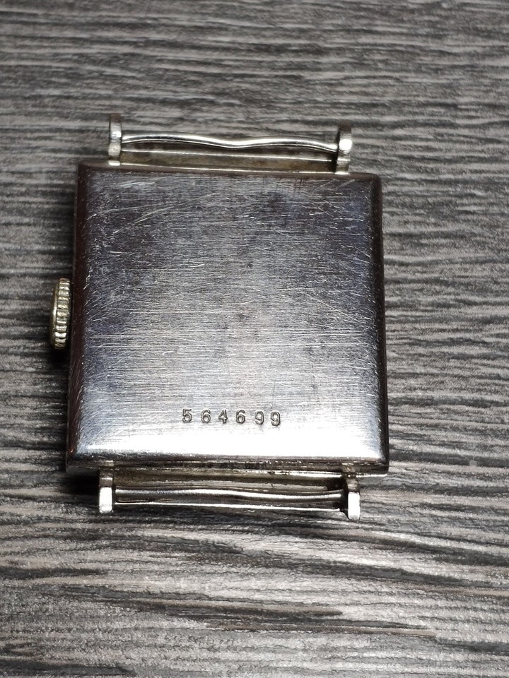 Vintage men's 1940 year Zenith Art Deco hand-winding rectangular case ...