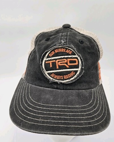 TRD Toyota Racing Development Hat Cap Strap Back Black Graphic | eBay
