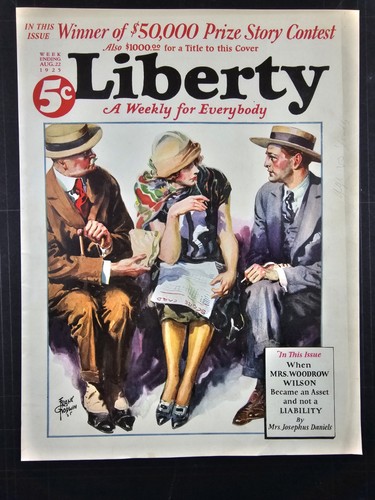 1925 Liberty magazine cover, contest to come up with title. by Frank ...