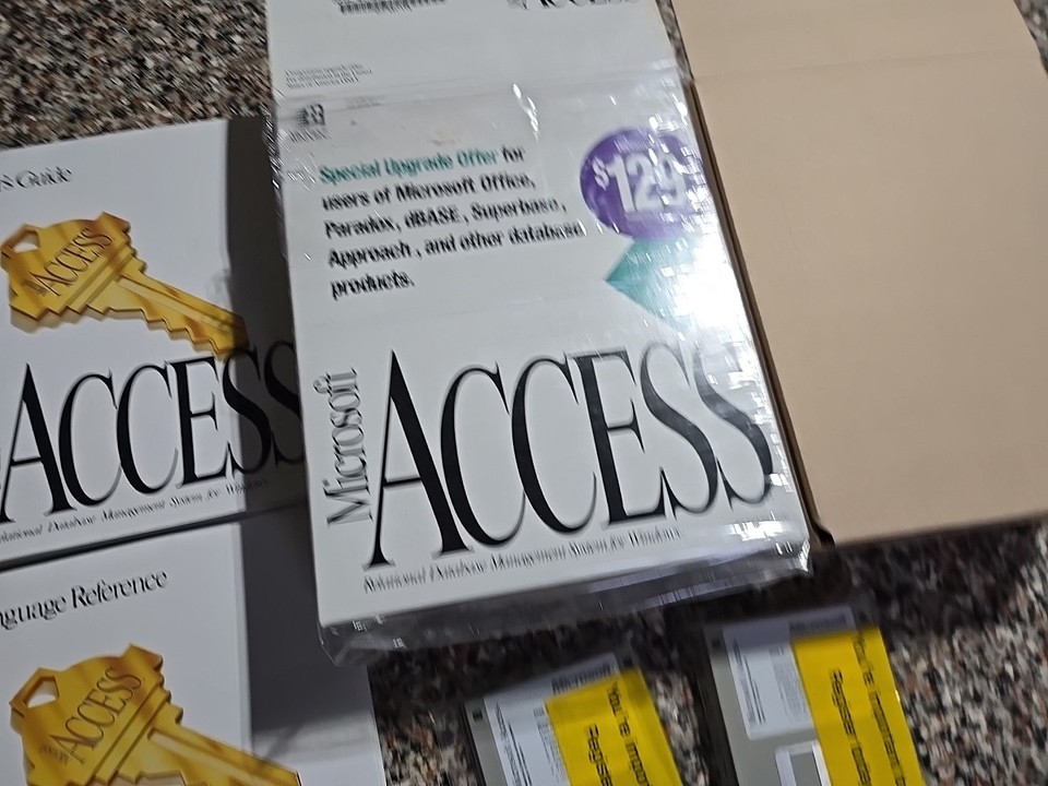 Microsoft Access Relational Database Management System Windows 1.1 Discs Sealed | eBay
