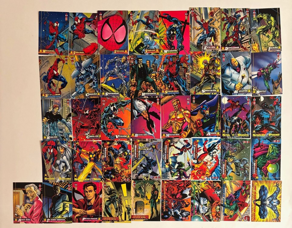 Amazing Spiderman Marvel 1994 1st Edition - Collection of 41 Cards | eBay