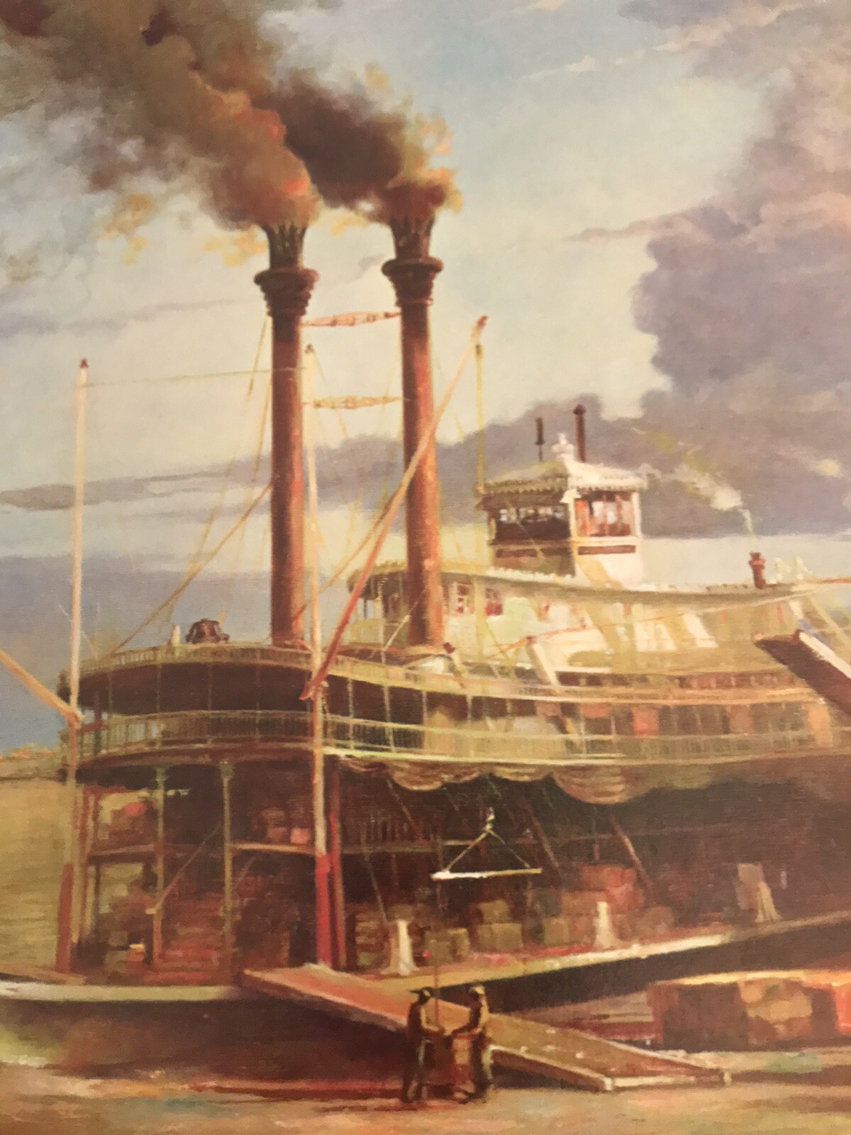 Robert M Rucker steamboat print signed, numbered as is | eBay