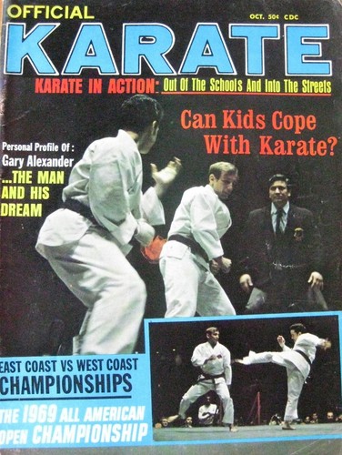 10/69 OFFICIAL KARATE LOUIS DELGADO RON MARCHINI BLACK BELT MARTIAL ...