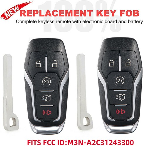 2 For 2015 2016 2017 Ford Edge Explorer Mustang Smart Car Remote Key ...