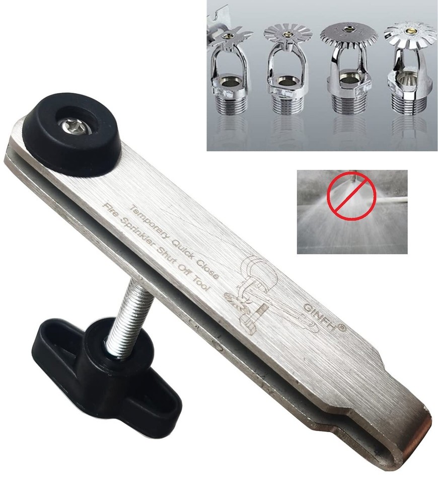 Fire Sprinkler Head Shut Off Tool Stop Valve Heads Shutoff Emergency ...