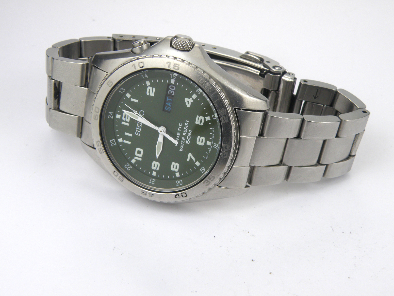 Gent's Seiko 5M63-0A50 Military Kinetic Watch - 50m | eBay UK