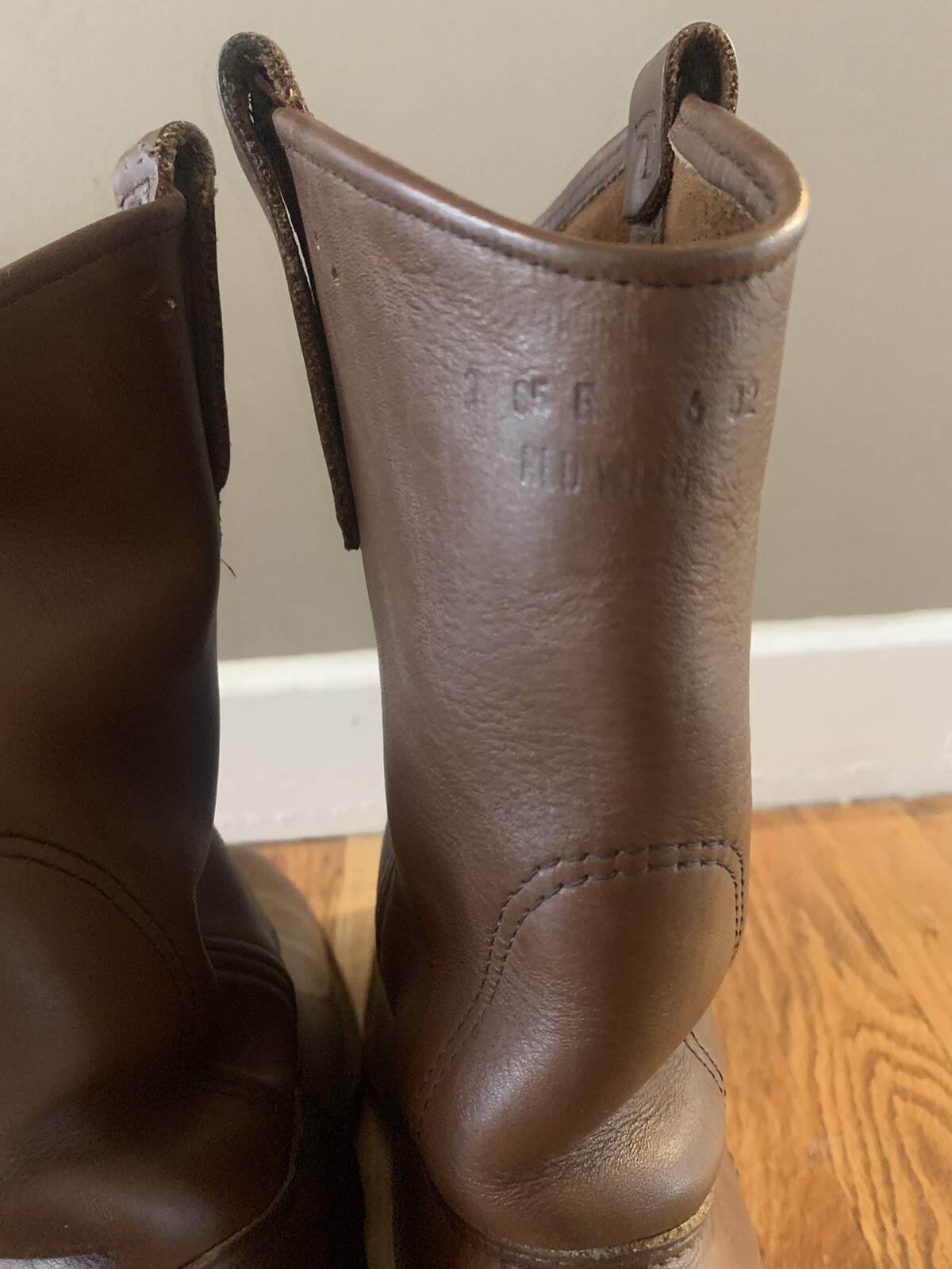 Red Wing Pecos 1155 Cowboy Brown Leather Boots Men's … - Gem