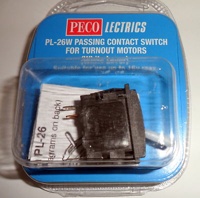 New Peco PL-26W Passing Contact Switch White Lever | eBay UK