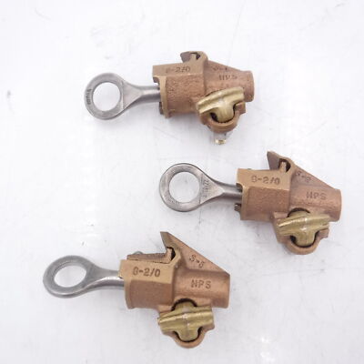 3 Pack Hubbell BC20 Overhead Primary Hot Line Tap Clamp 8-2/0, 3-10.5mm ...