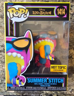 Funko Pop! Disney Blacklight Summer Stitch 1414 Hot Topic Exclusive | eBay