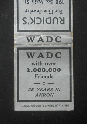1940s WADC Radio? Rudick's Fine Jewelry 198 So. Main St. Akron OH ...