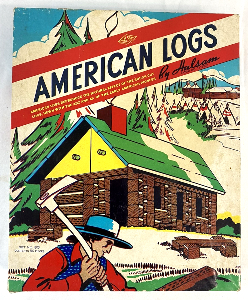 American Logs Halsam Box Set #85 w/ Instructions & 84 Pieces | eBay