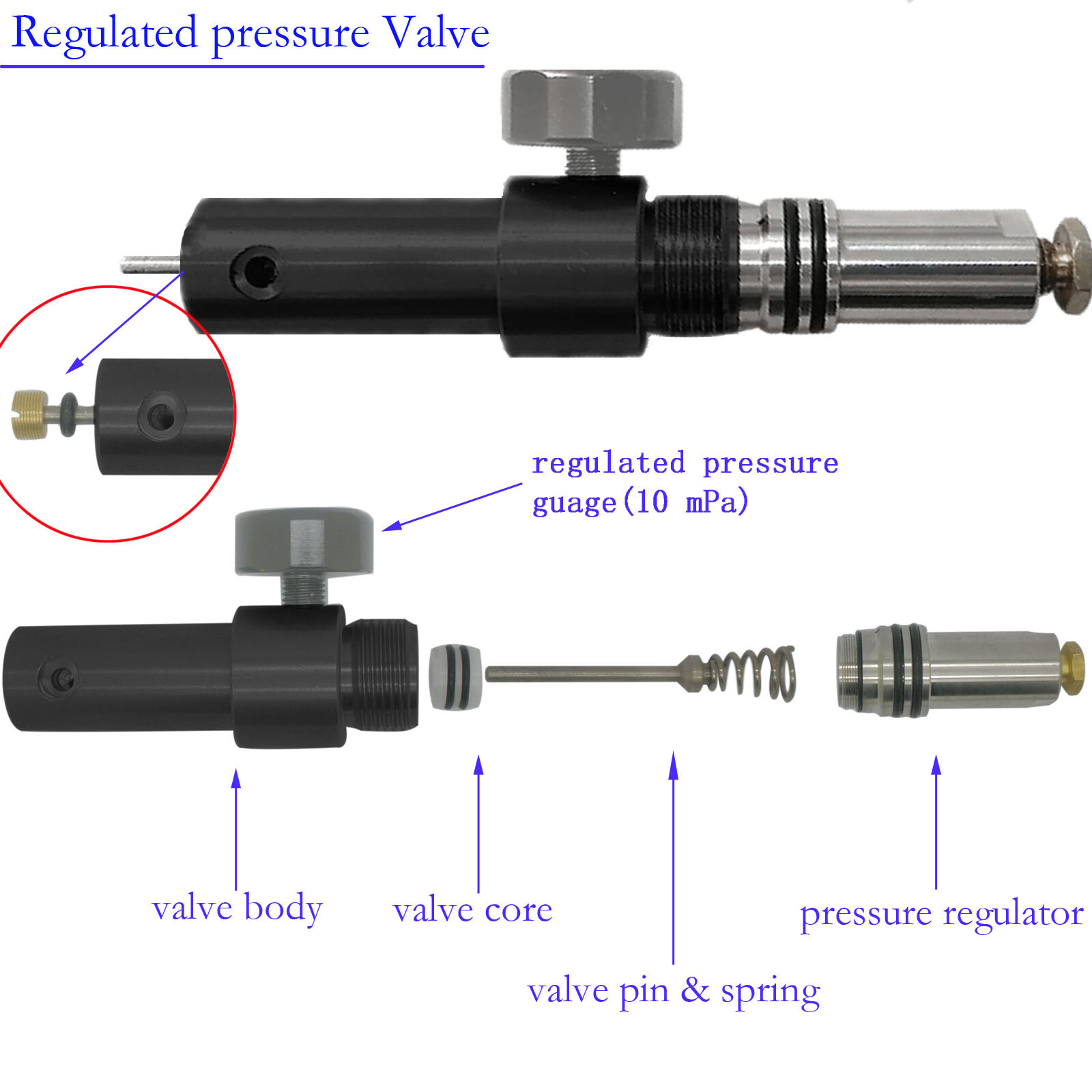 Super! 12g CO2 Pump to PCP Regulated Pressure KIT HPA fit Crosman 1377 ...