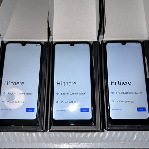 LOT OF (3) Maxwest Astro A64 32GB Dual Sim (Unlocked) Black. Android 13 ...