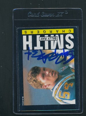1985 Topps #378 Billy Ray Smith Chargers Signed Auto *B3650 | eBay