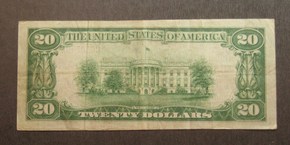 1929 $20 Deep River National Bank Note Currency - CH# 1139 ...