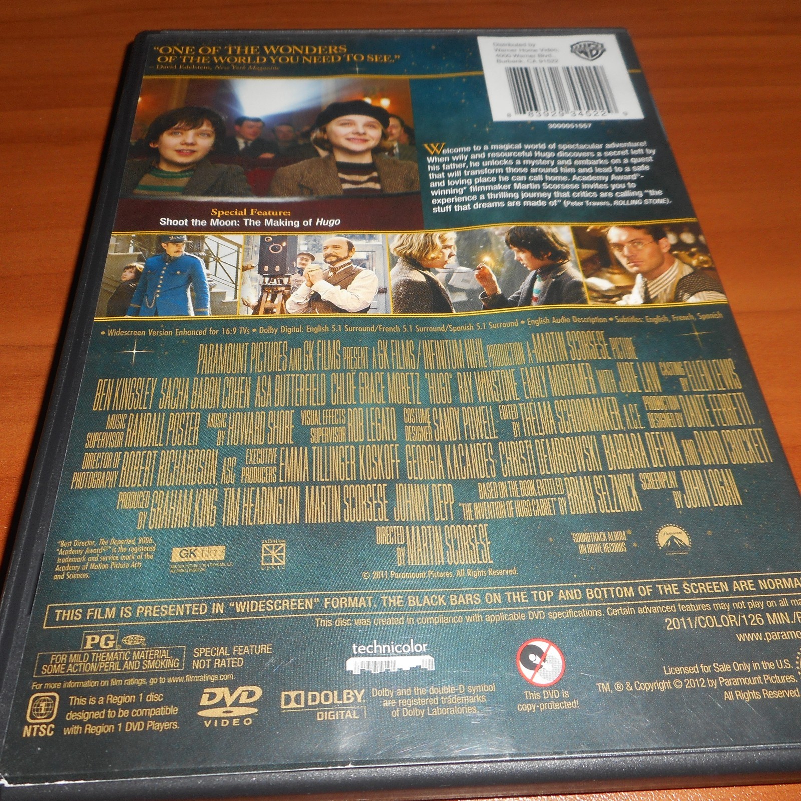 Hugo (DVD, Widescreen 2012) Chloe Grace Moretz 97363581444| eBay