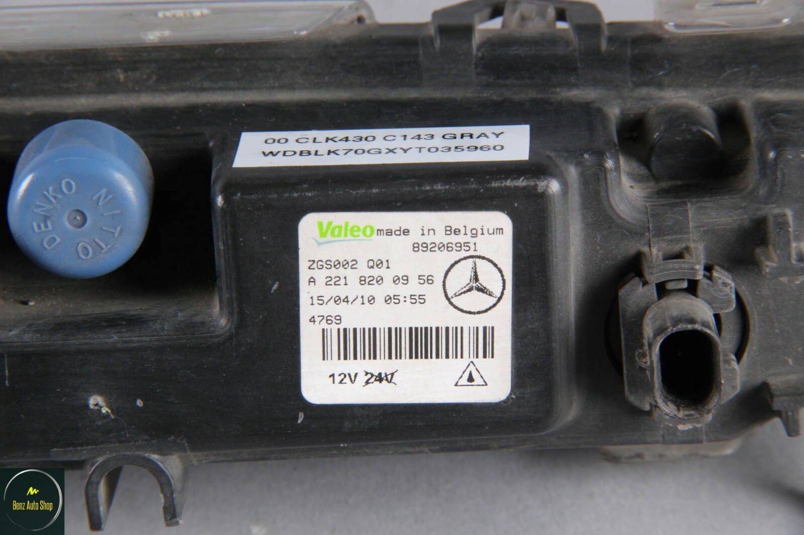 10-13 Mercedes W221 S550 S600 S400 Left Fog Light Base 2218200956 OEM ...