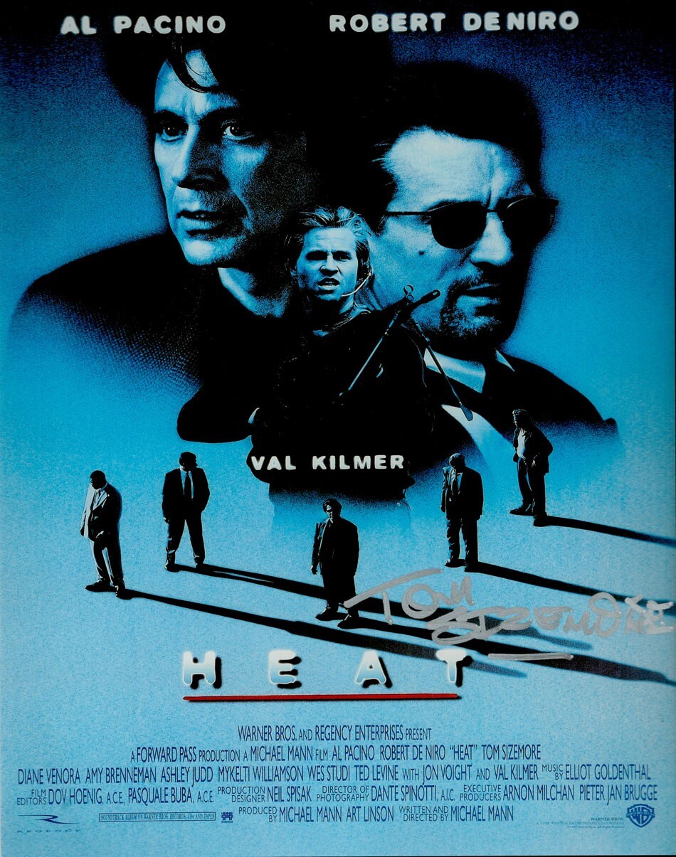 ACTOR Tom Sizemore Signed HEAT 14x11 Poster AFTAL, UACC, RACC + ACOA ...