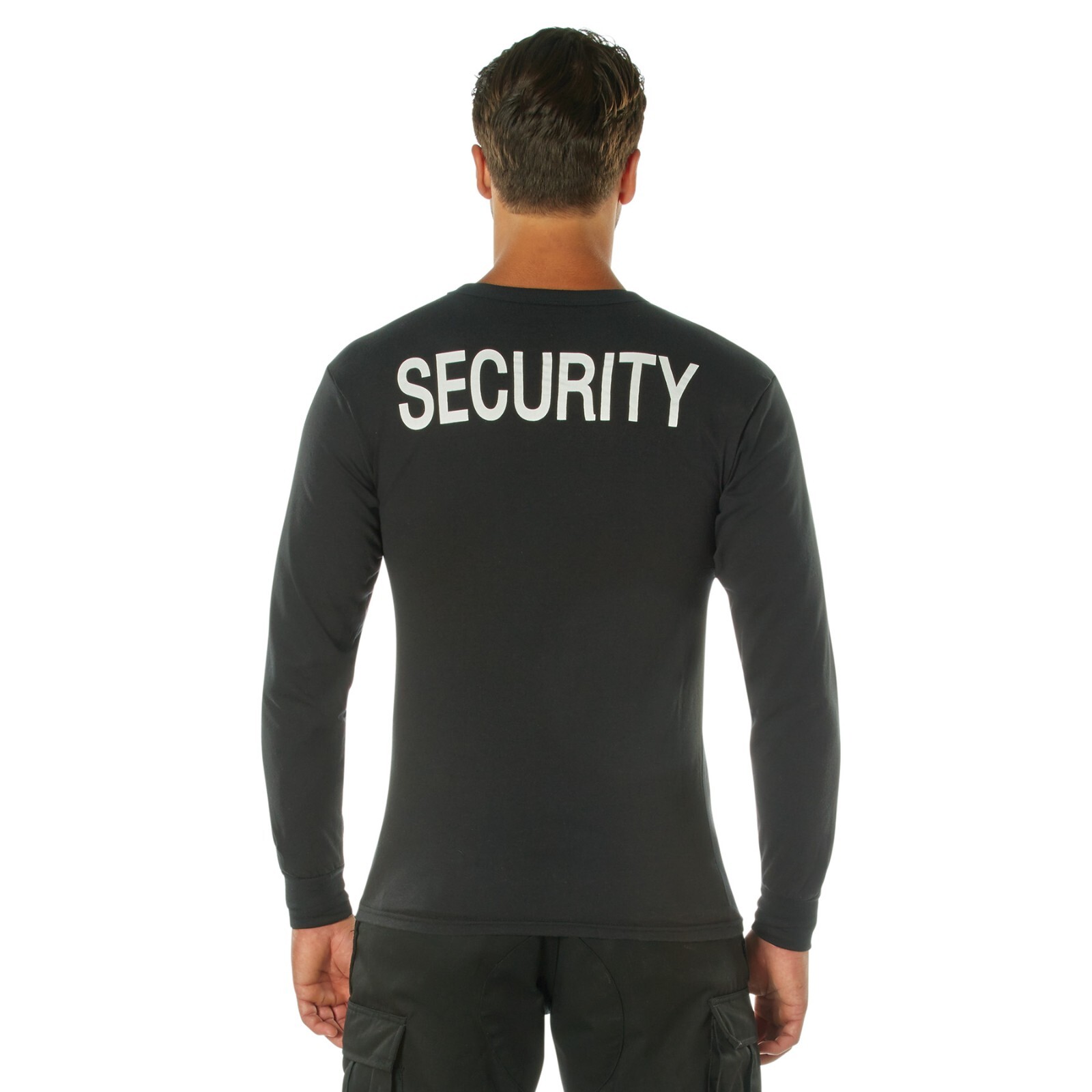 Security T-Shirt Tees Event Bouncer Staff Double Sided Black Tee Shirts ...