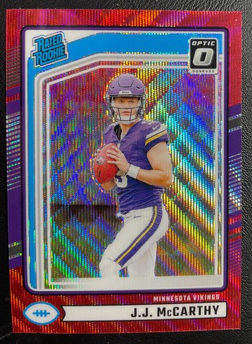 2024 Panini Donruss - Rated Rookie Optic Preview Red Wave Prizm #303 J ...