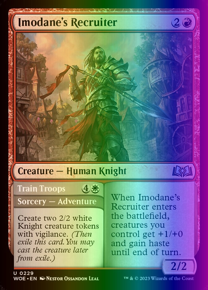 MTG Magic the Gathering Imodane's Recruiter (229/475) Wilds of Eldraine ...
