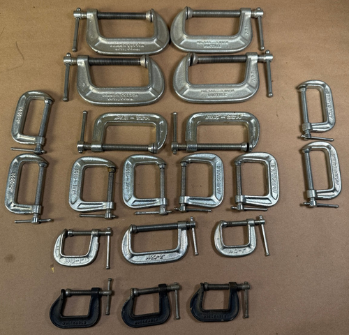 Great Lot of 20 C-Clamps - Adjustable, Malleable, Brink & Cotton ...