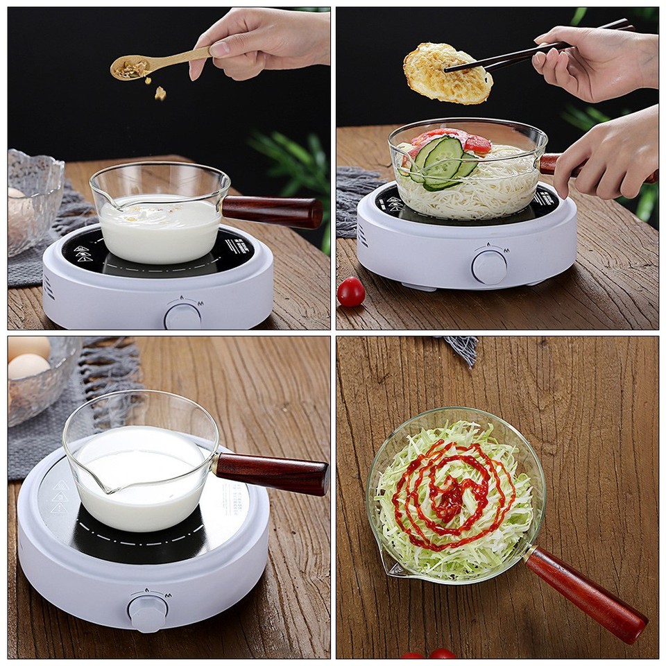 Sharing Pitcher Butter Melting Pot Glass Stovetop Kitchen Saucepan ...