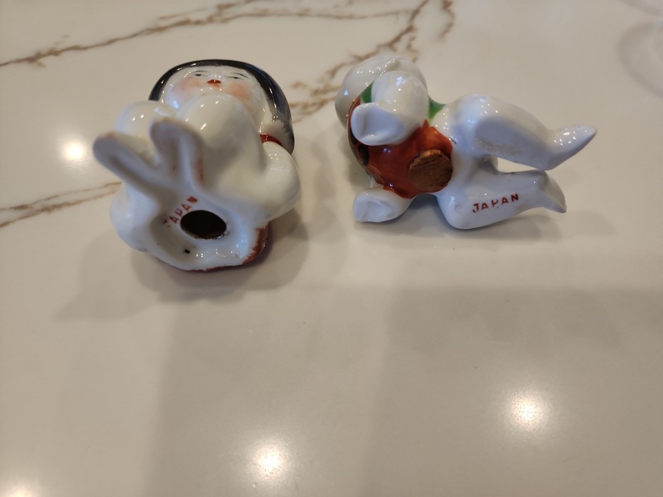 Vintage Japan Anthropomorphic Child Salt Pepper Shakers Kewpie Style ...
