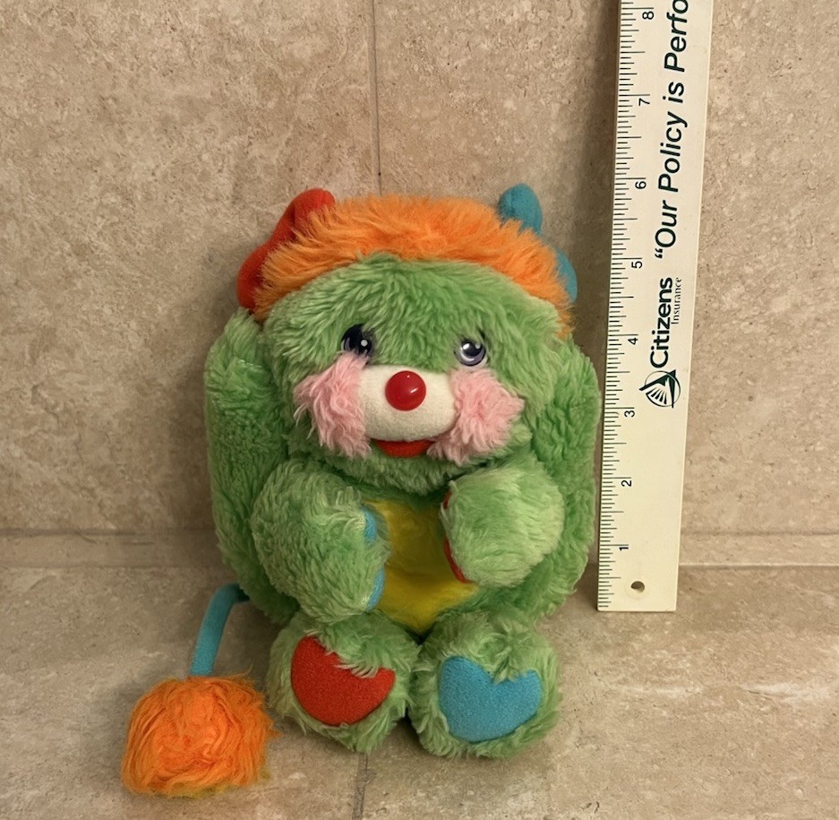 Vintage Mattel 1985 Rare Popples Putter Plush Lime Green Orange Popple ...