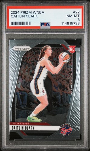 2024 PANINI PRIZM WNBA #22 CAITLIN CLARK PSA 8 | eBay