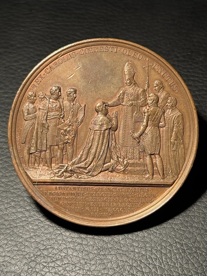 1825 France Bronze Medal Charles X Coronation as King of France | eBay