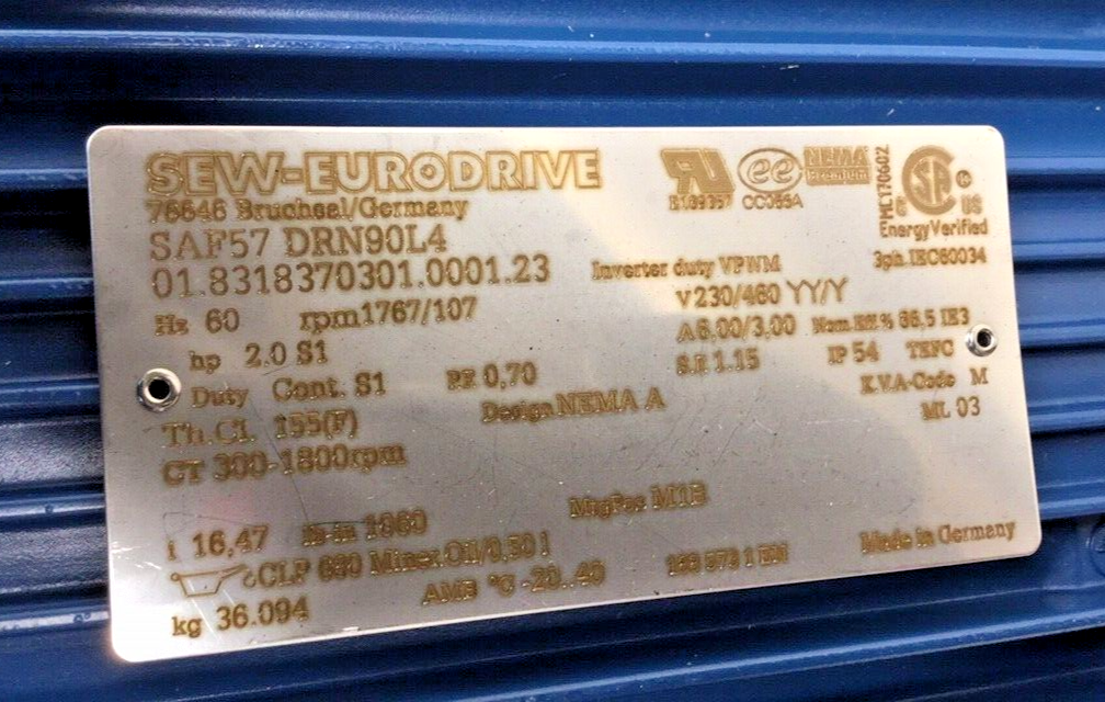 How To Read Sew Motor Nameplate Number - Infoupdate.org