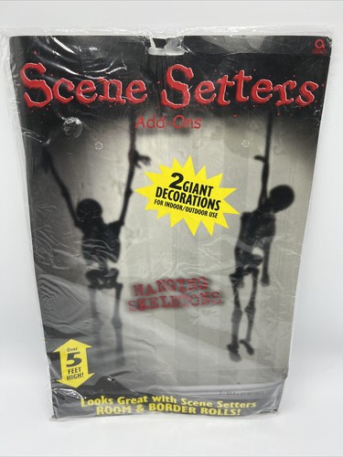Halloween Party Decoration Scene Setters Add-Ons Hanging Skeletons 33.5 ...