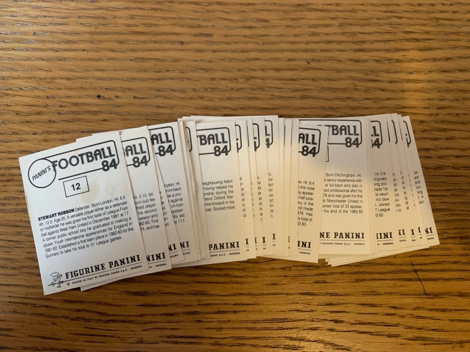 Panini Football 84 Stickers 1-181 | eBay