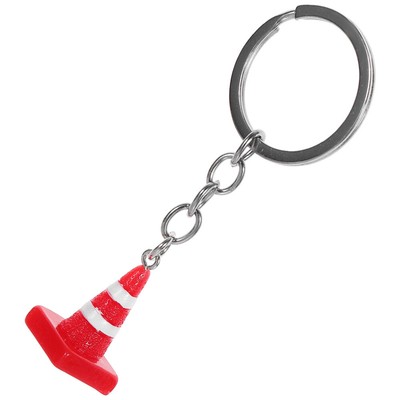 Mini Traffic Police Cone Keychain Holders Toy Room Ring Keychains Gift ...