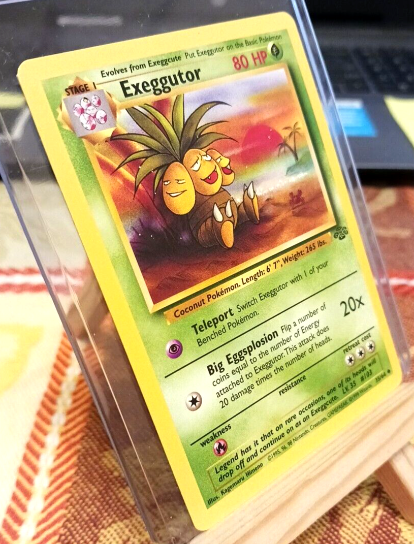 POKEMON Exeggutor 35/64 Jungle Set Unlimited Uncommon, NM Condition ...