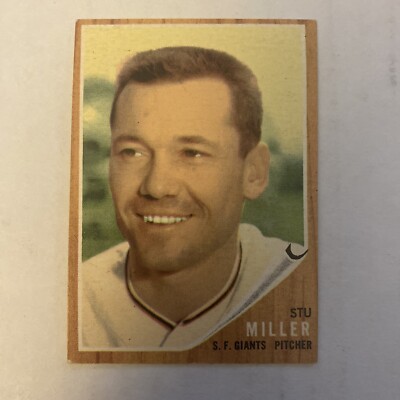 1962 Topps Baseball Stu Miller San Francisco Giants Card #155 | eBay