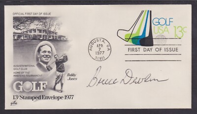 Bruce Devlin (1937-), Australian PGA Golf Champion, signed 13c Golf FDC ...