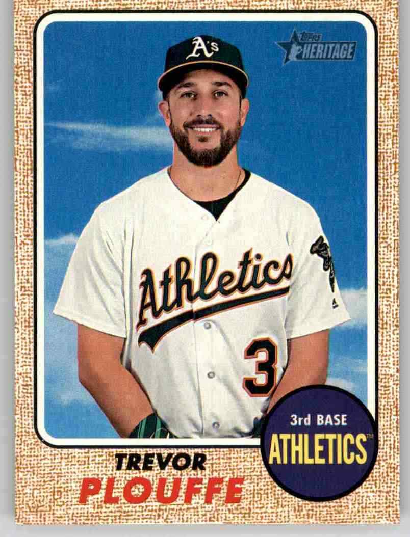 2017 Heritage Trevor Plouffe MLB Base Card PWE A's Athletics #665 | eBay