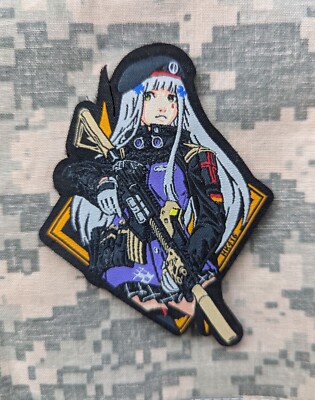 HK416 GFL T-Doll (Tactical Doll) Girls' Frontline Weeb Morale Military War Patch | eBay