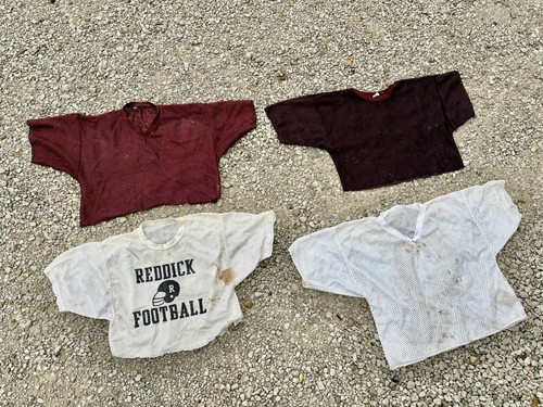 Vintage 1980’s Large Mesh Football Practice Jersey Maroon & White | eBay