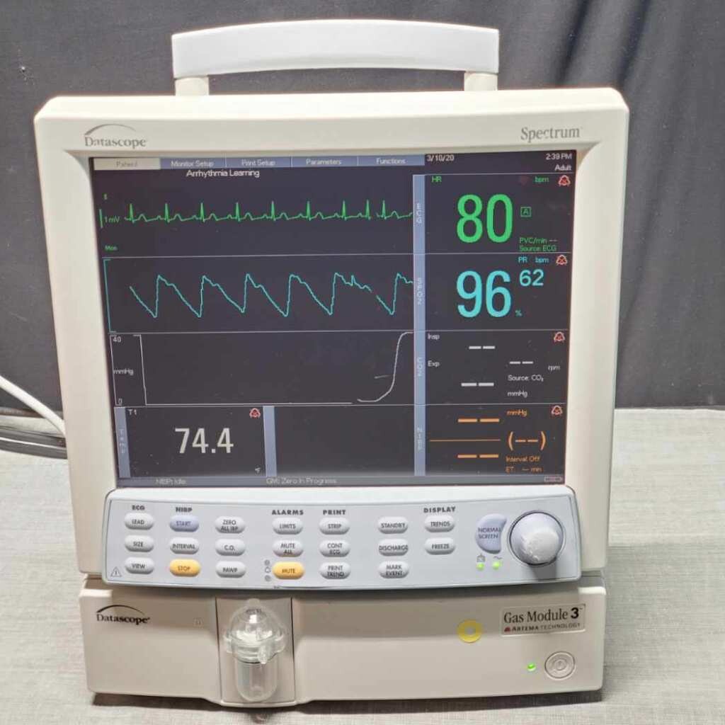 Mindray Datascope Spectrum w/ Gas Module 3 - Masimo, ECG & NIBP ...
