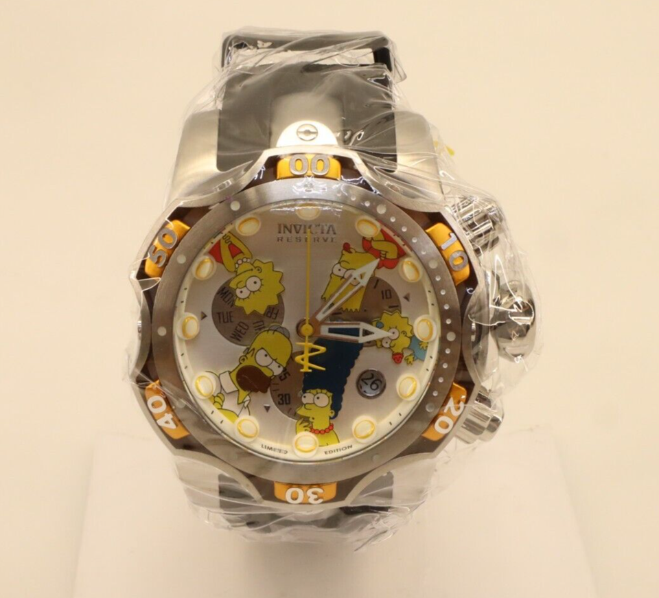 LTD Invicta Reserve “The Simpsons” Men’s Watch #219 of 1500 Model 37008 ...