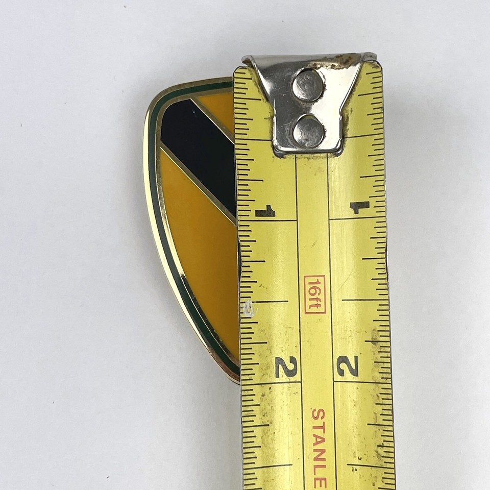 United States US Army 1st Cavalry Division 2" Brass Enamel Metal Pin ...