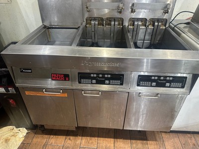 Frymaster fryer electric 2 bay with filter 208v 3 phase w/ Filter Magic ...