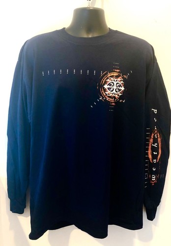 Creed weathered genuine tour long sleeve T-shirt-navy blue-deadstock ...