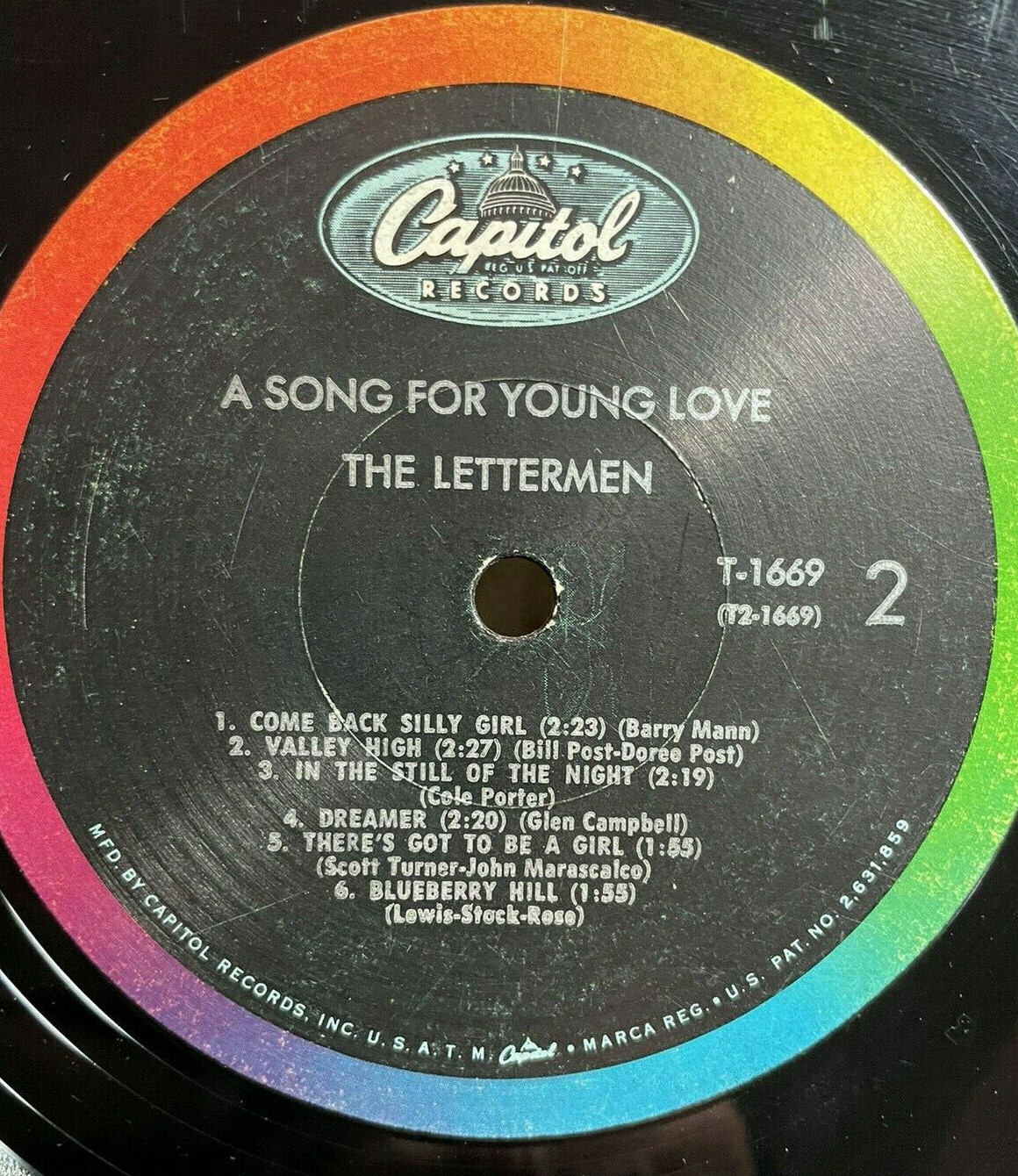 Authentic The Letterman / A Song For Young Love / 12" Vinyl LP ...