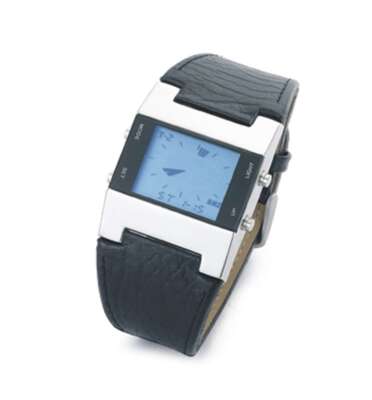 Ultmost WA-9999 Talking Dual-Time Alarm Watch, Leather, English | eBay