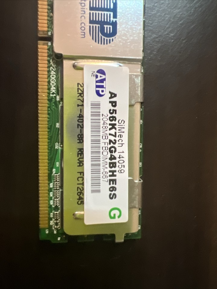 ATP SiMech 14059 2048MB FB-DIMM-667 Server Memory RAM Module ...